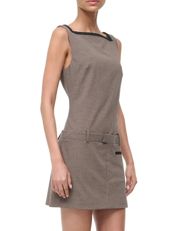 Staud Skyla Square Neck Minidress