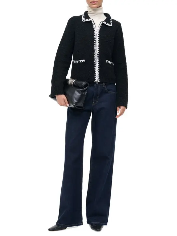 Staud Jeremy Tweed Sweater