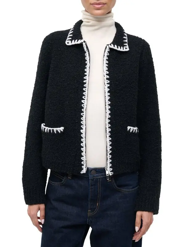 Staud Jeremy Tweed Sweater