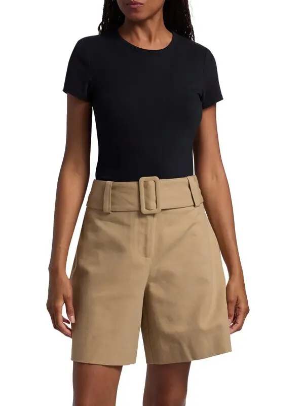 REISS Jolie Stretch-cotton Soft Crewneck T-shirt