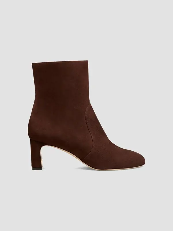 STUART WEITZMAN Babette 60mm Suede Ankle Boots - Walnut