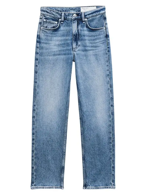 Rag & Bone Harlow Mid-rise Ankle Straight Jeans - Amity