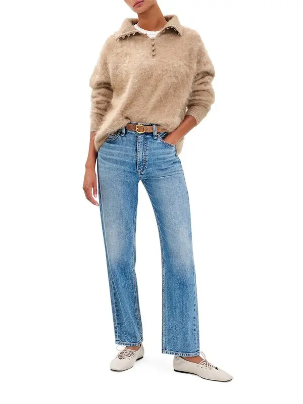 Rag & Bone Harlow Mid-rise Ankle Straight Jeans