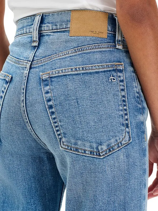 Rag & Bone Harlow Mid-rise Ankle Straight Jeans