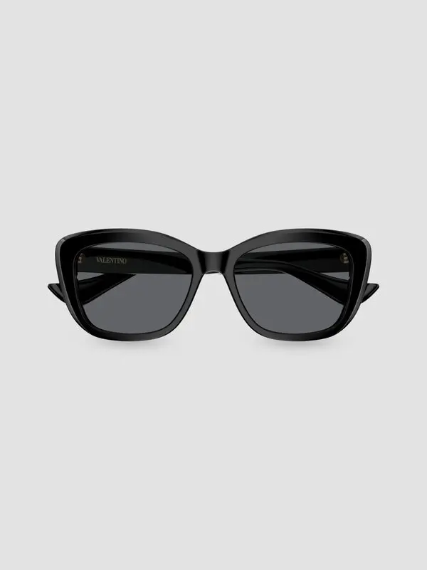 Valentino Garavani Vlogo 56mm Icon Butterfly Sunglasses - Black