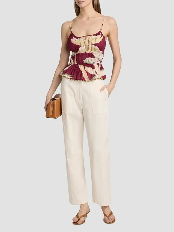 Rails Lunar Stretch-cotton Straight-leg Pants