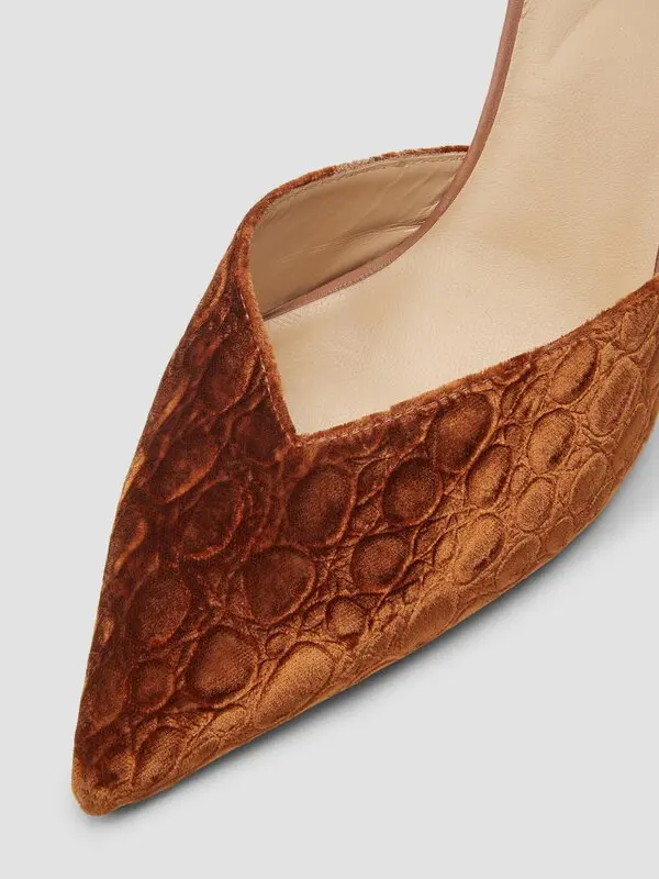 Ulla Johnson Corinna 85mm Bow Textured Pumps