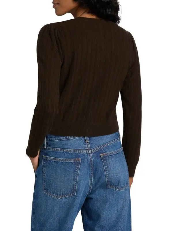 FRAME The Ladder Pointelle Cardigan