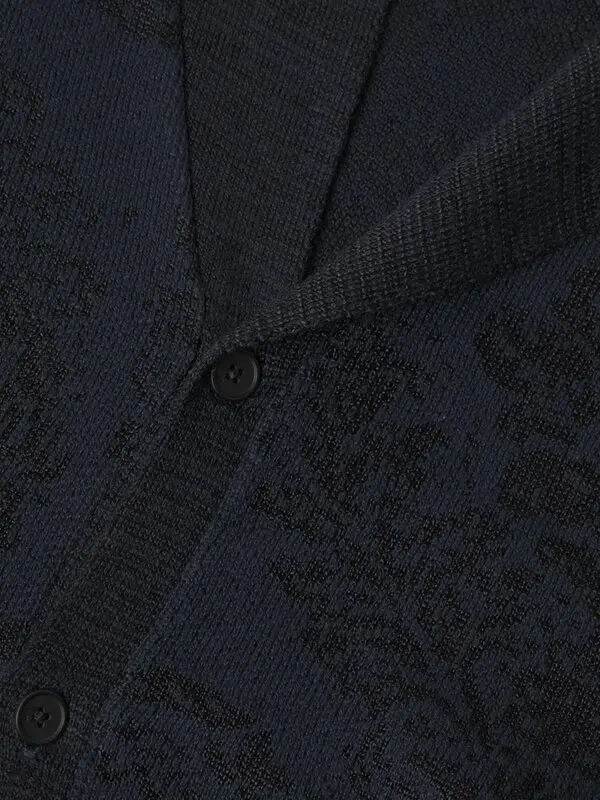 John Varvatos Arlon Paisley Sheen Jacquard Camp Shirt