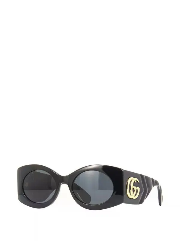 Gucci Double G Oval-frame Sunglasses
