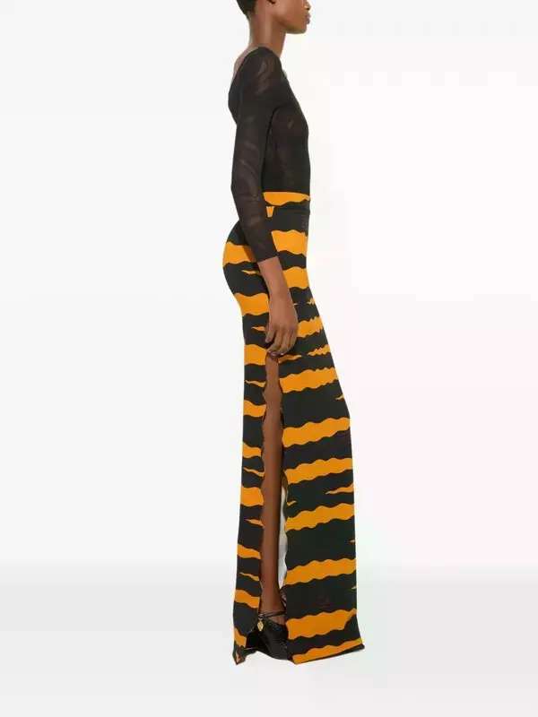 Emilio Pucci Fiamme-print Jersey Skirt
