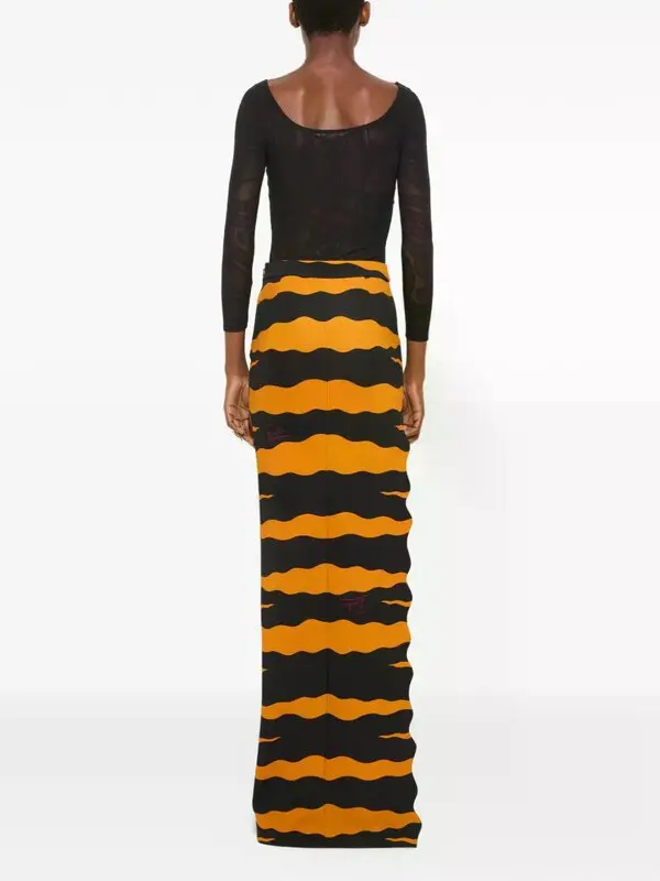Emilio Pucci Fiamme-print Jersey Skirt