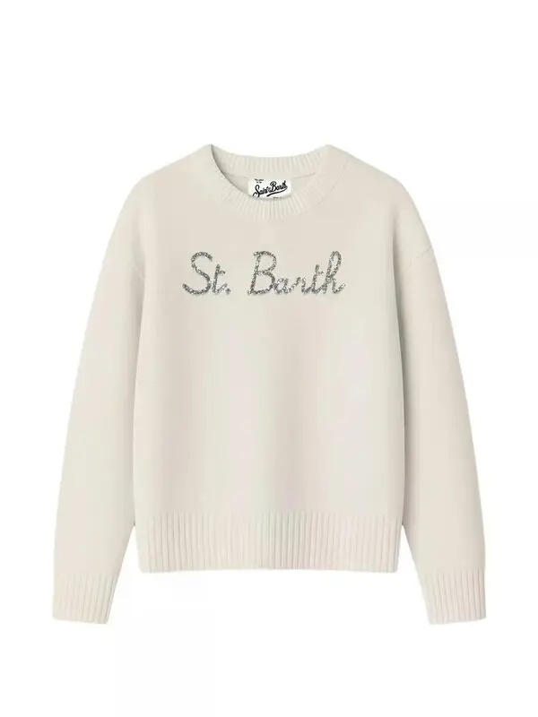 MC2 SAINT BARTH Tessa Sequin-embellished Sweater - Neutrals