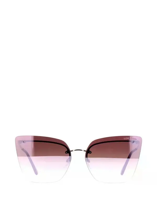 TOM FORD Rimless Butterfly-frame Sunglasses - Silver