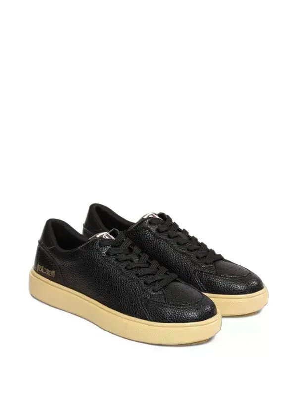 Just Cavalli Logo-print Pebbled Sneakers