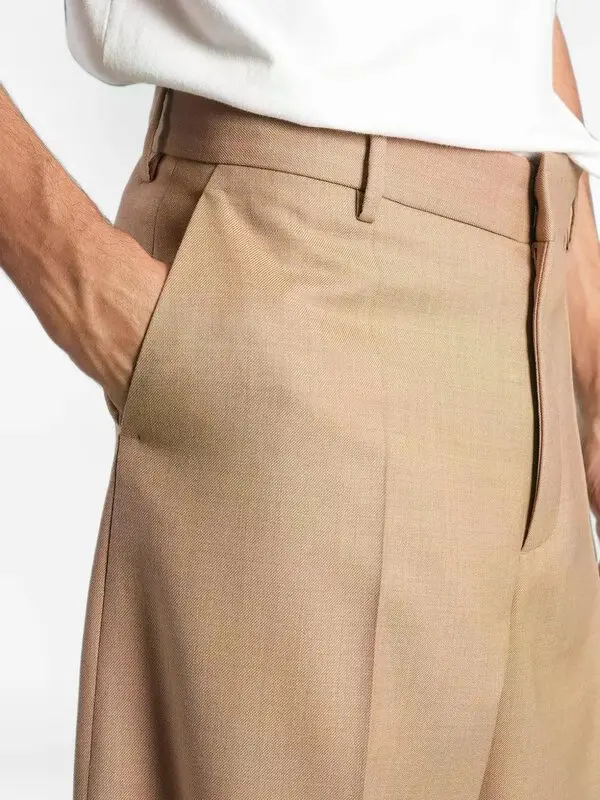 LANEUS Pleated Wide-leg Trousers