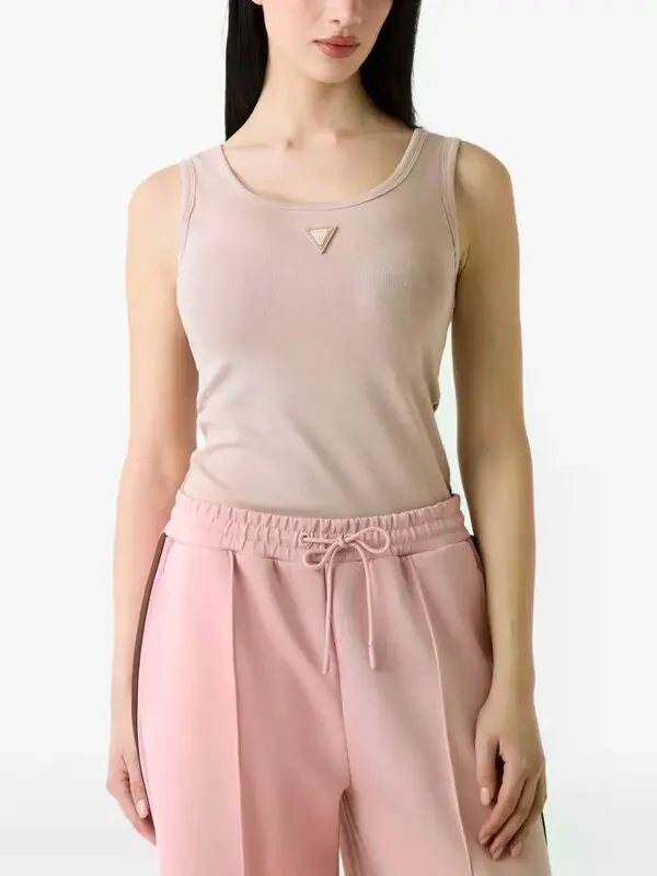 Guess Triangle-logo Tank Top - Neutrals