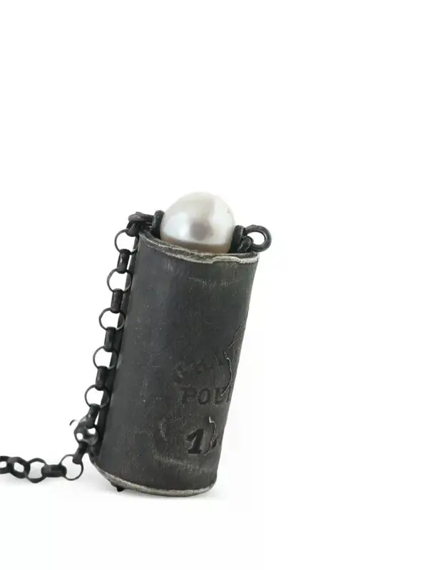 DETAJ Freshwater Pearl-embellished Cylinder-pendant Necklace