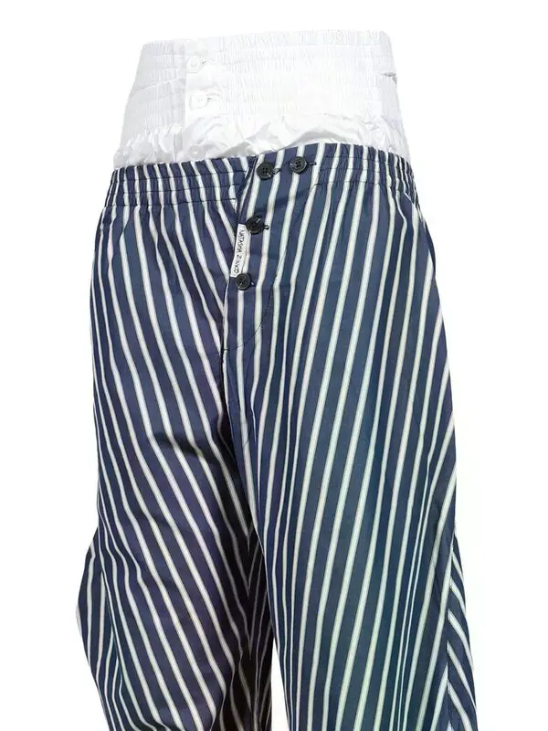 Natasha Zinko Striped Stacked Trousers