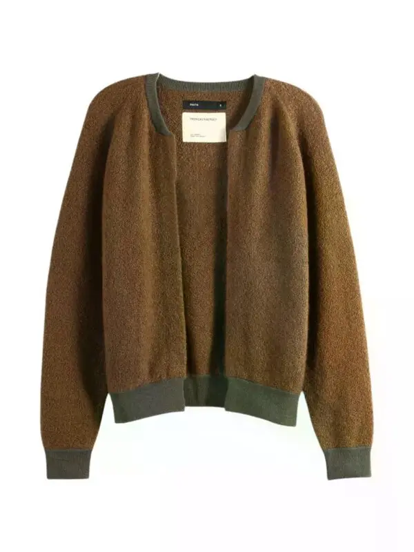 Frenckenberger Bouclé-knit Zip-up Cardigan