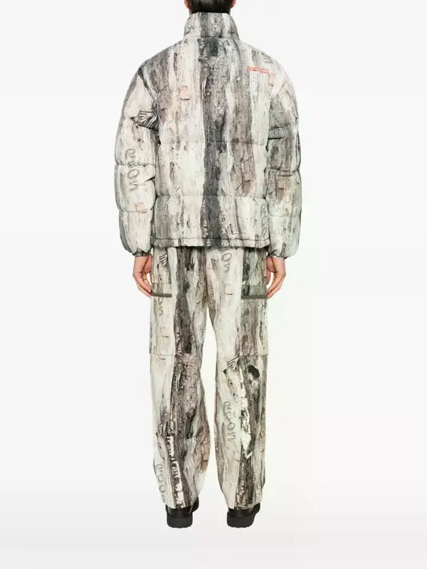 RC OUTDOOR SUPPLY Sierra Tree-bark-print Puffer Jacket