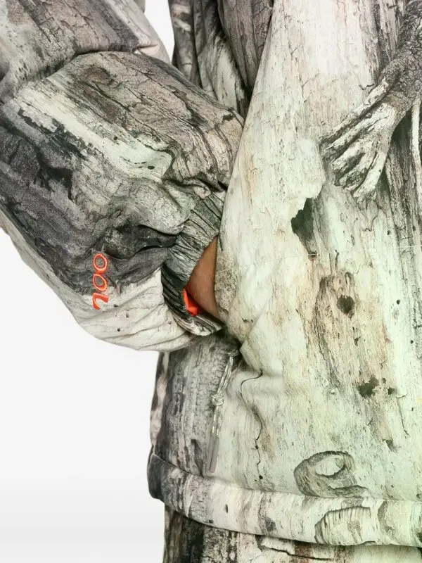 RC OUTDOOR SUPPLY Sierra Tree-bark-print Puffer Jacket