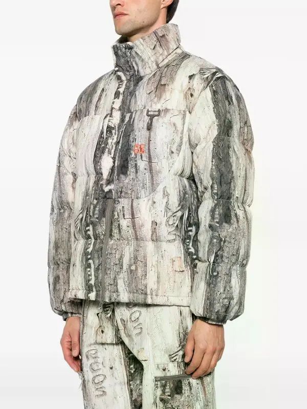 RC OUTDOOR SUPPLY Sierra Tree-bark-print Puffer Jacket