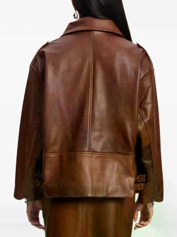 WEST 14TH New Yorker Leather Biker Jacket