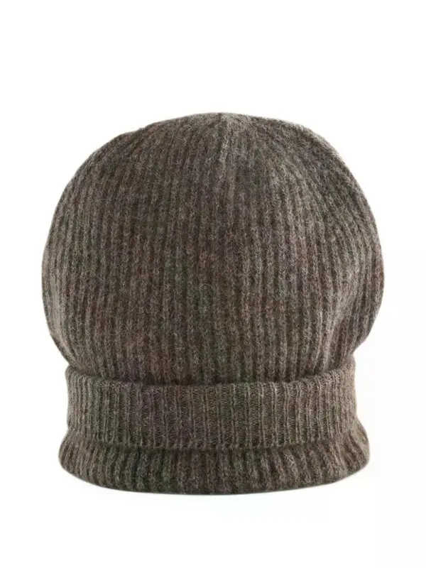 UMA WANG Soft Beanie Hat - Brown