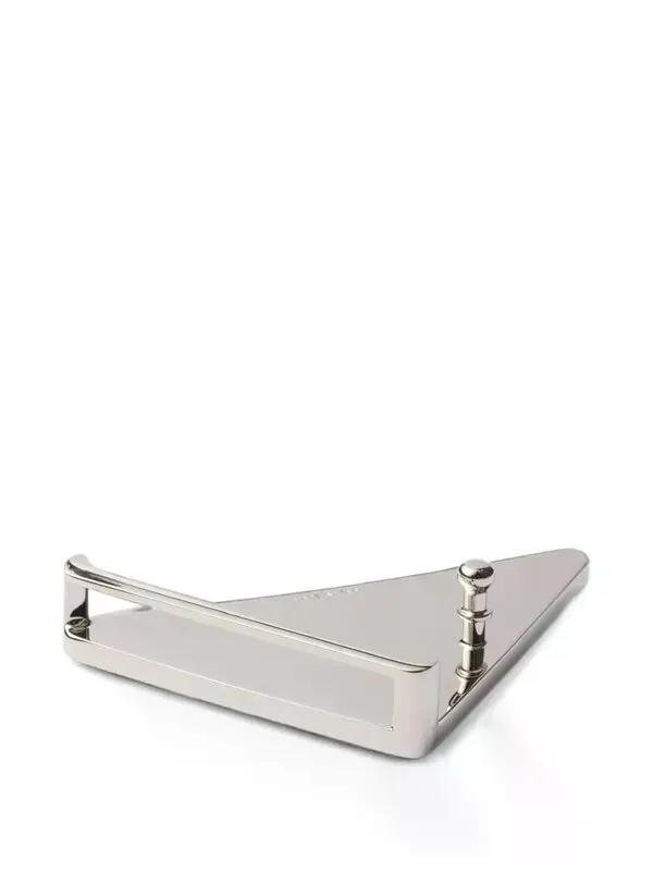 Prada Saffiano Belt Buckle Custom Belts - Silver