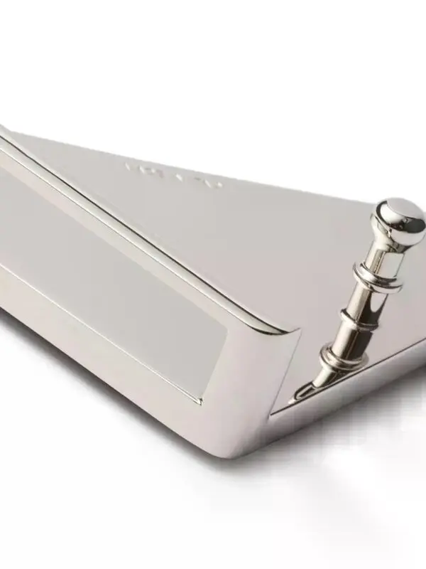 Prada Saffiano Belt Buckle Custom Belts - Silver