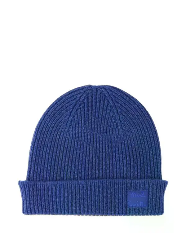 Paul Smith Ribbed-knit Beanie Hat - Blue