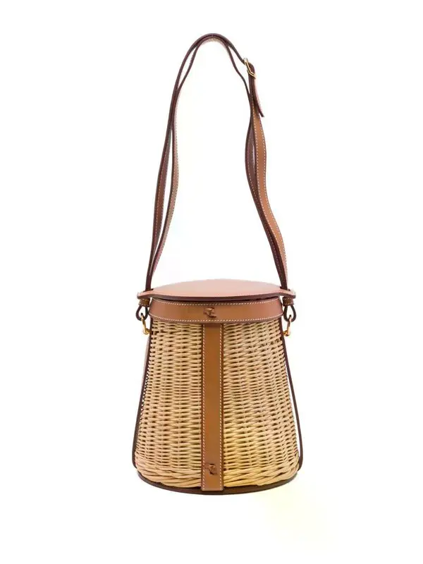Hermès 2016 Osier Wicker And Barenia Farming Picnic Bag Bucket Bag