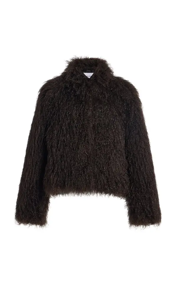 STAND STUDIO Myra Faux Fur Jacket - Brown