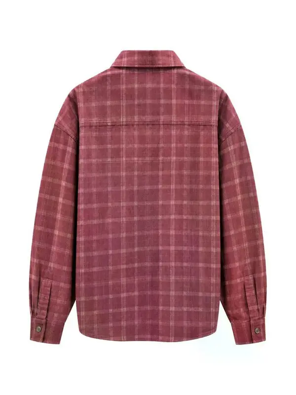 ROLD SKOV Check-pattern Bat Fit Shirt