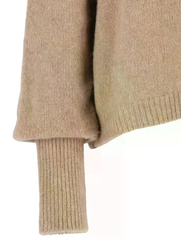 Dusan Mock-neck Kimono-sleeve Sweater