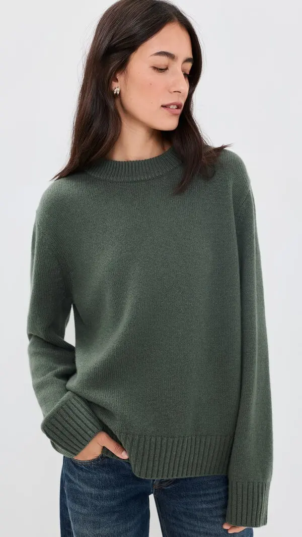 Jenni Kayne Cashmere Oversized Crew Neck Sweater