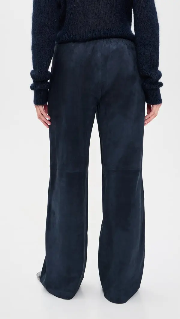 LA LIGNE Colby Goatskin Suede Pants