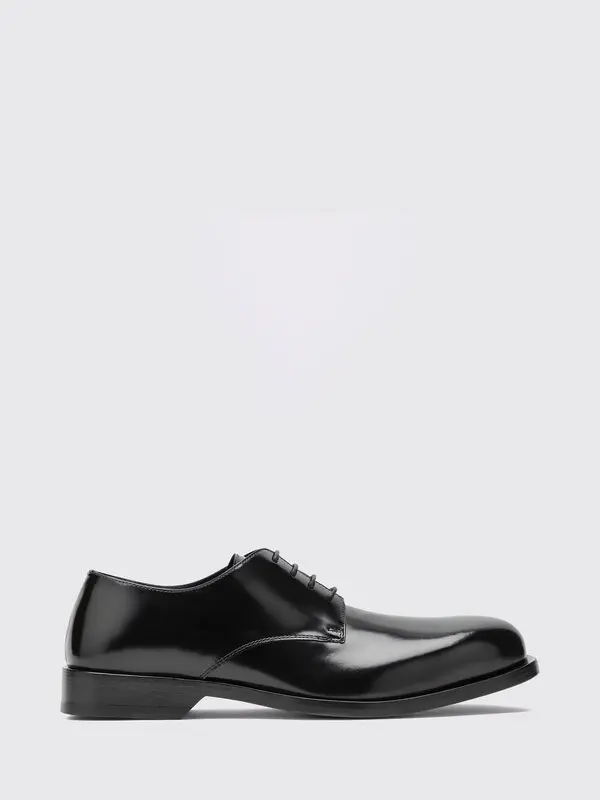 Loewe Bobine Derby Shoes In Brushed Calfskin With Round Toe - Black