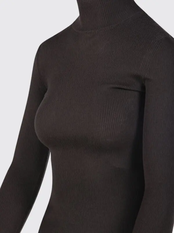 Max Mara Slim Fit Ribbed Pure Virgin Wool Turtleneck