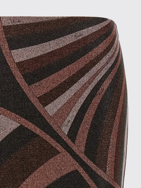 Emilio Pucci Iride Abstract Print Lurex Jersey Midi Pencil Skirt