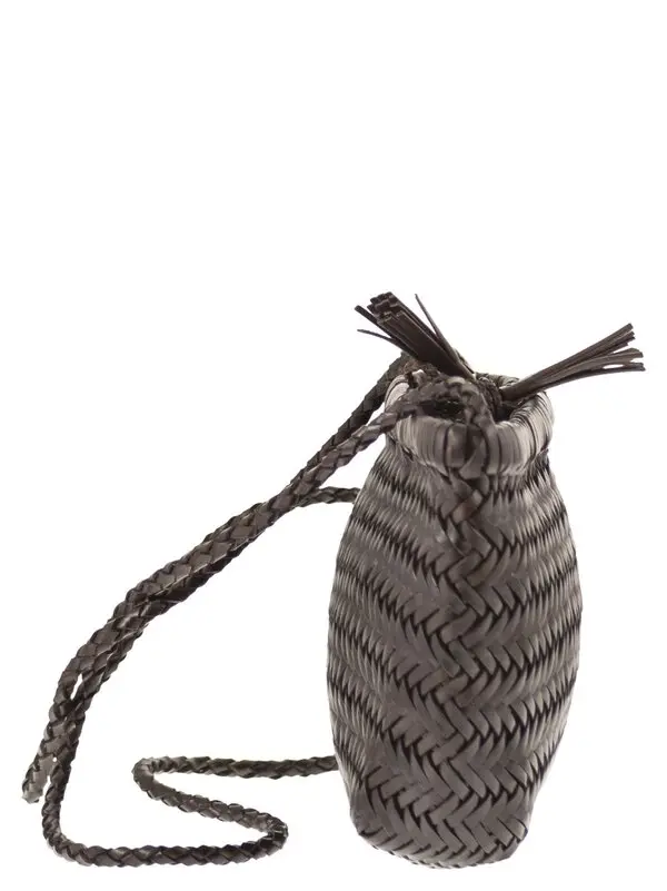 Dragon Diffusion Minsu Mini Woven Leather Bag - Brown