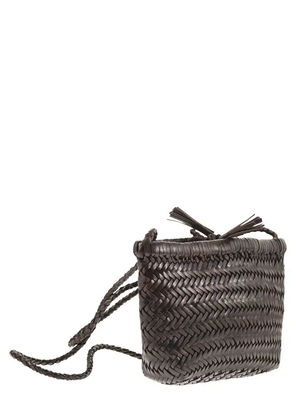 Dragon Diffusion Minsu Mini Woven Leather Bag - Brown