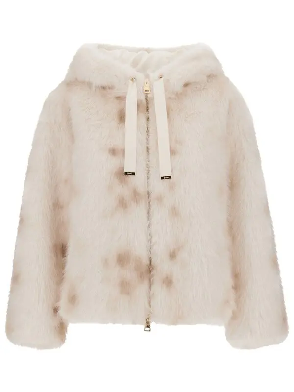 Herno Giacca In Tocco Pelliccia Effetto Lince