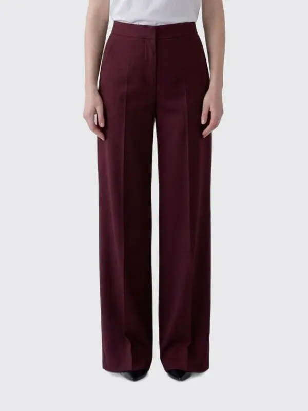 Max Mara High-waisted Flared Cri�pe Trousers With Slash Pockets - Multicolor