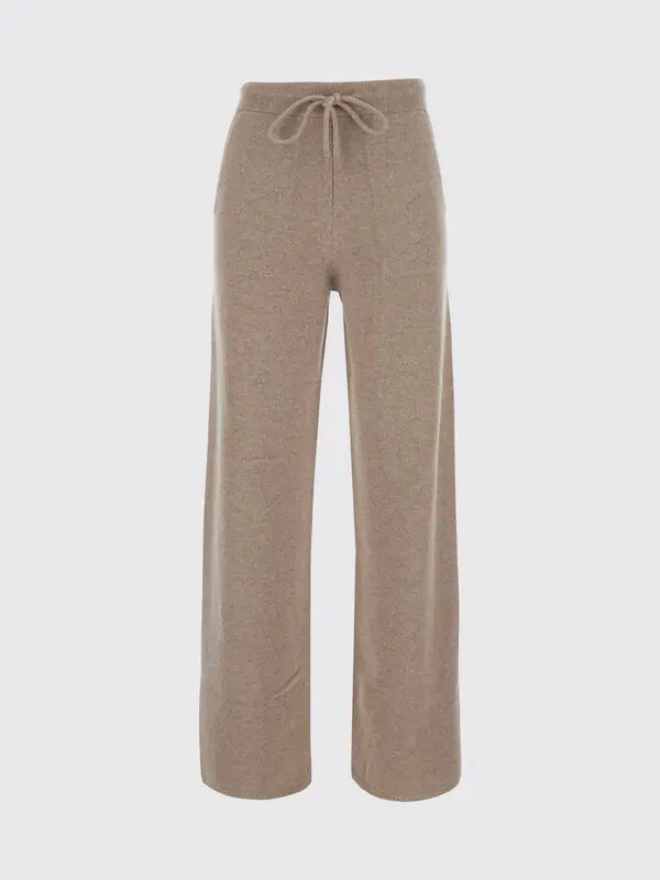 Max Mara High-waisted Pure Cashmere Knit Wide-leg Trousers - Gray