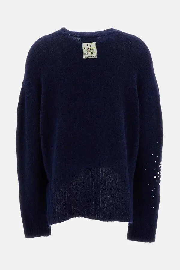 DES_PHEMMES Maglia In Alpaca Con Strass