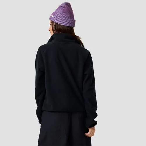 BASIN & RANGE Post-hike Polar Fleece 1/4 Snap Pullover - Black