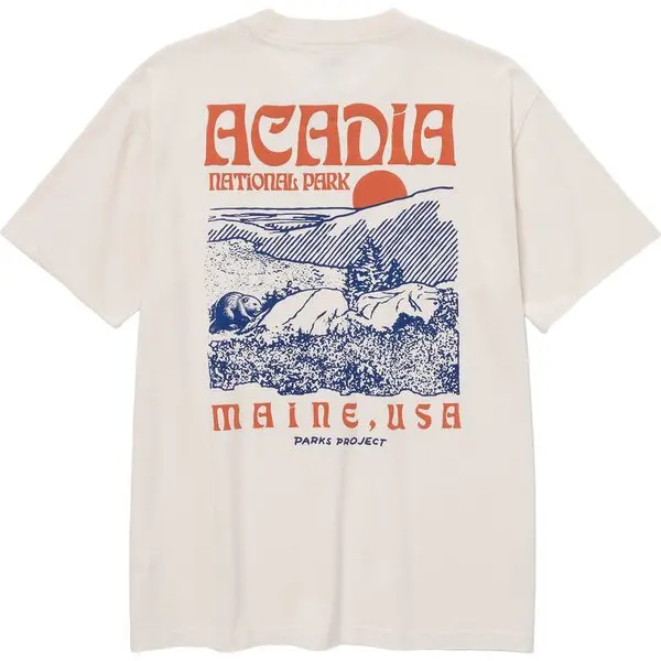 PARKS PROJECT Acadia Puff Print Pocket T-shirt