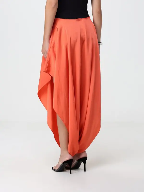 Alaïa Alai�a Asymmetric Long Skirt In Cady With Elasticated Waist